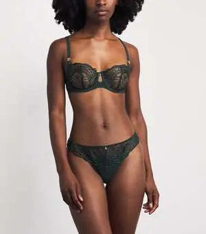 AUBADE Vibes Tanga With Delicate Embroidery And Cut-out Detail
