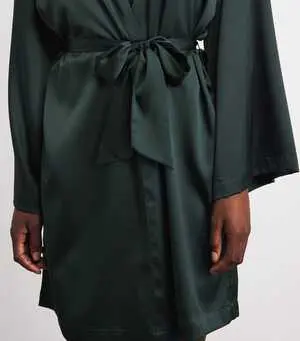 AUBADE Silk-blend Midnight Whisper Robe - Green