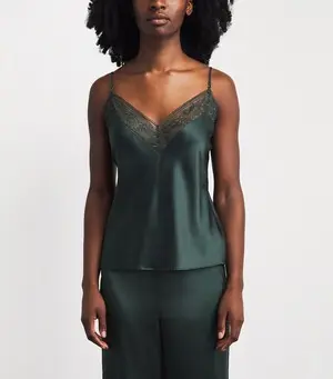 AUBADE Silk-blend Lace Trim Camisole