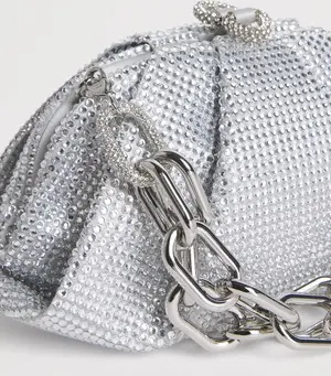 Judith Leiber Crystal Gemma Clutch Bag - Silver