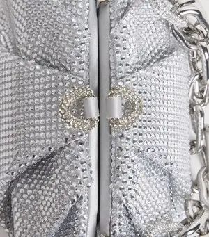 Judith Leiber Crystal Gemma Clutch Bag - Silver