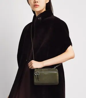 Tory Burch Suede Romy Clutch Bag