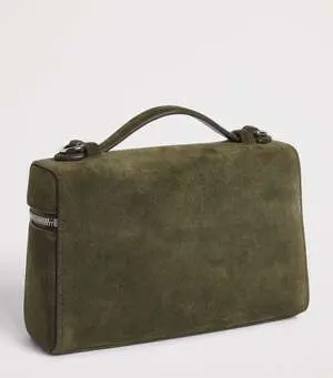 Tory Burch Suede Romy Clutch Bag