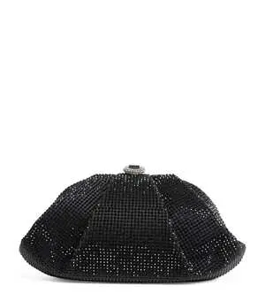 Judith Leiber Crystal Gemma Clutch Bag - Black