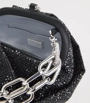 Judith Leiber Crystal Gemma Clutch Bag - Black