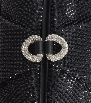 Judith Leiber Crystal Gemma Clutch Bag - Black