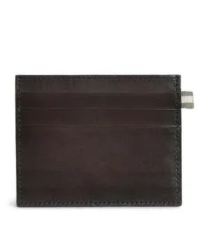 Officine Creative Leather Boudin Card Holder - Brown