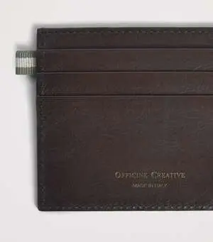 Officine Creative Leather Boudin Card Holder