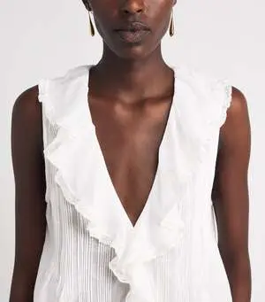 DÔEN Organic Cotton Hilda Ruffle Top