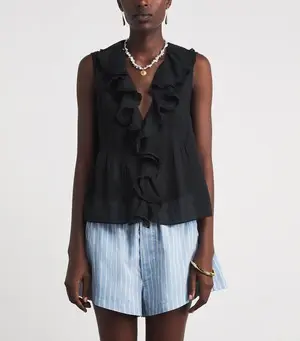 DÔEN Organic Cotton Hilda Ruffle Top