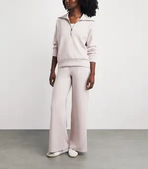 Spanx Airessentials Wide-leg Sweatpants - Grey
