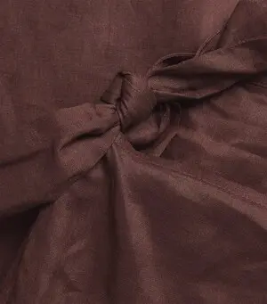 DÔEN Ramie Amorette Midi Dress - Burgundy
