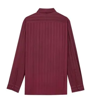 Saint Laurent Silk Striped Pussybow Blouse