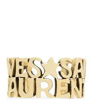 Saint Laurent Yves Open Cuff - Yellow