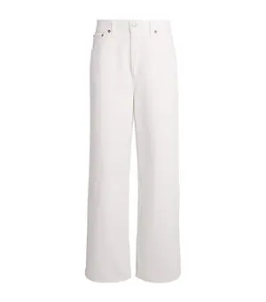 AGOLDE The Low-Slung Baggy Jeans White