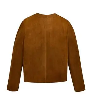Saint Laurent Suede Cassandre-button Jacket