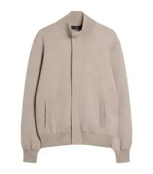 Dunhill Cotton-cashmere Athluxury Bomber Jacket