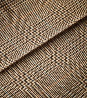 Saint Laurent Wool Check Flared Trousers