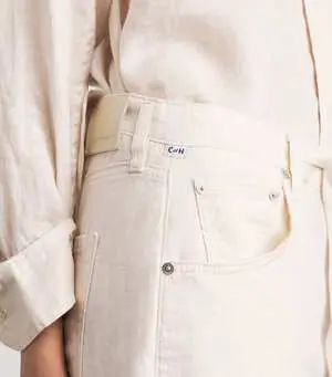 Citizens Of Humanity Brynn Wide Leg Drawstring Trousers - Ivory