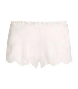 Carine Gilson Silk Cérè Pyjama Shorts - White