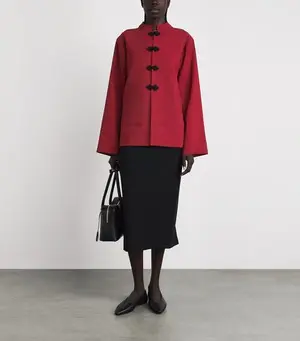 RÓHE Wool Pankou-closure Jacket