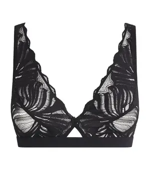 Falke Delicate Touch Triangle Bra - Black