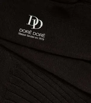 DORE DORE Mercerised Cotton Ribbed Gentleman Socks