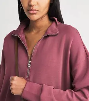 Varley Mavis Half-zip Sweatshirt - Pink