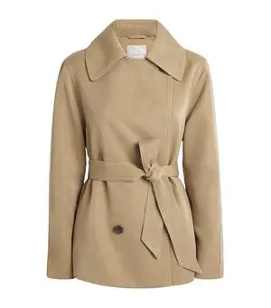 Varley Maddox Cropped Trench Coat - Beige