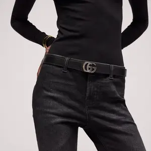 Gucci Reversible Double G Buckle Leather Belt