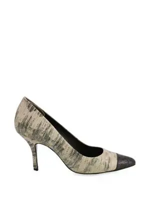 Tory Burch Snakeskin Print Stiletto Heel Pumps