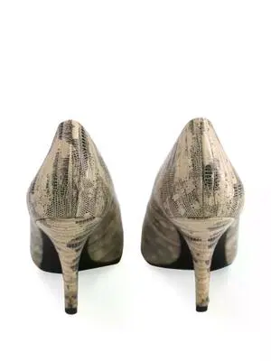 Tory Burch Snakeskin Print Stiletto Heel Pumps