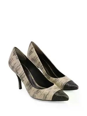 Tory Burch Snakeskin Print Stiletto Heel Pumps