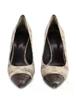 Tory Burch Snakeskin Print Stiletto Heel Pumps