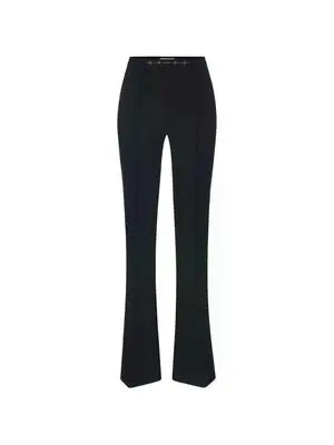 Elisabetta Franchi Boot-cut Trousers With Logo Detail