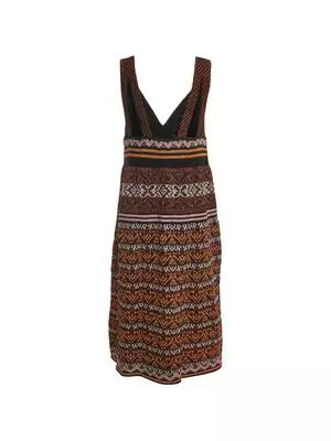 Missoni Geometric Lurex Knit Midi Dress