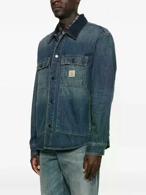 Carhartt Work In Progress Logo-patch Button-down Jacket