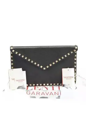 Valentino Garavani Rockstud Envelope Clutch Bag