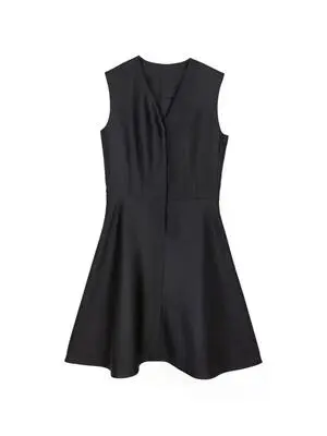 JNBY Sleeveless V-neck Midi Dress - Black