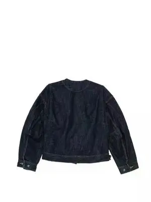 JNBY Oversized Collarless Denim Jacket