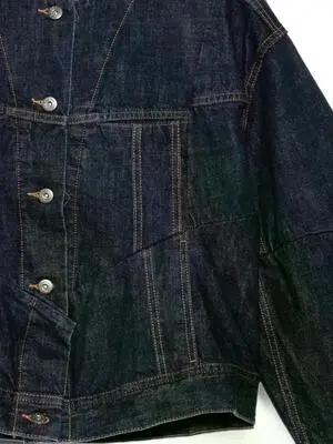 JNBY Oversized Collarless Denim Jacket