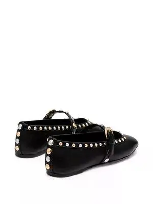 STUART WEITZMAN Perry Studded Ballet Flats - Black