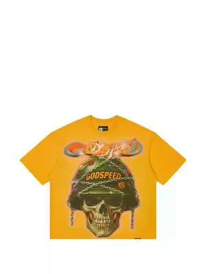 GODSPEED Badges Of Honor Graphic-print T-shirt - Yellow