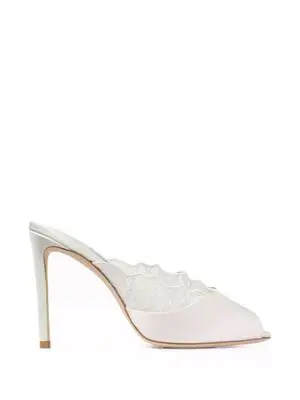 JIMMY CHOO Brigitte Mules 100 - Neutrals