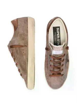 GOLDEN GOOSE Super Star Suede Glitter Star Sneakers