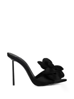LE SILLA Rose Floral-appliqué Stiletto Sandals