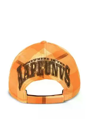 AAPE BY *A BATHING APE Checked Baseball Cap - Orange