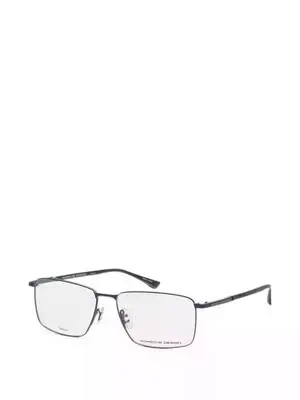 Porsche Design Rectangle-frame Glasses - Blue