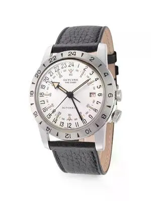GLYCINE Airman Vintage The Chief Gmt 40mm Watch - White