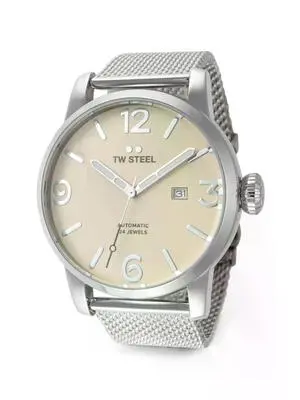 TW STEEL Maverick 48mm Watch - Neutrals